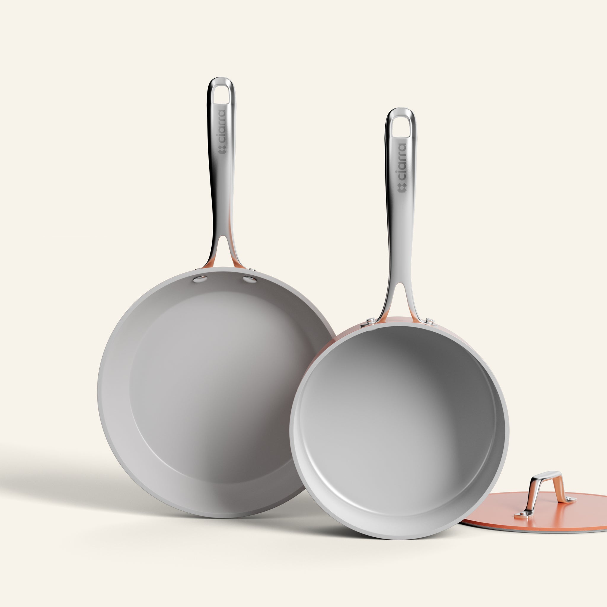 Gadgets Ceramic Nonstick Non-Toxic Mini Duo Cookware Set, pots and pans ...