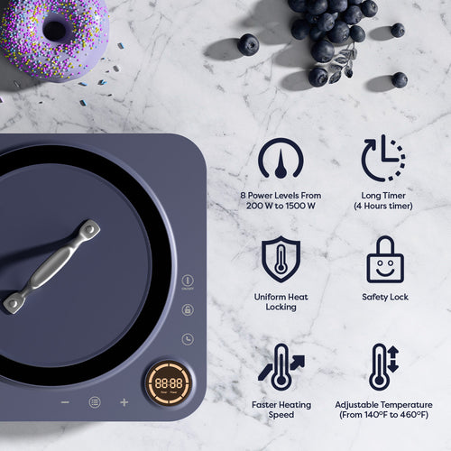 Gadgets Donut Portable Induction Cooktop, Single Electric Induction Bu