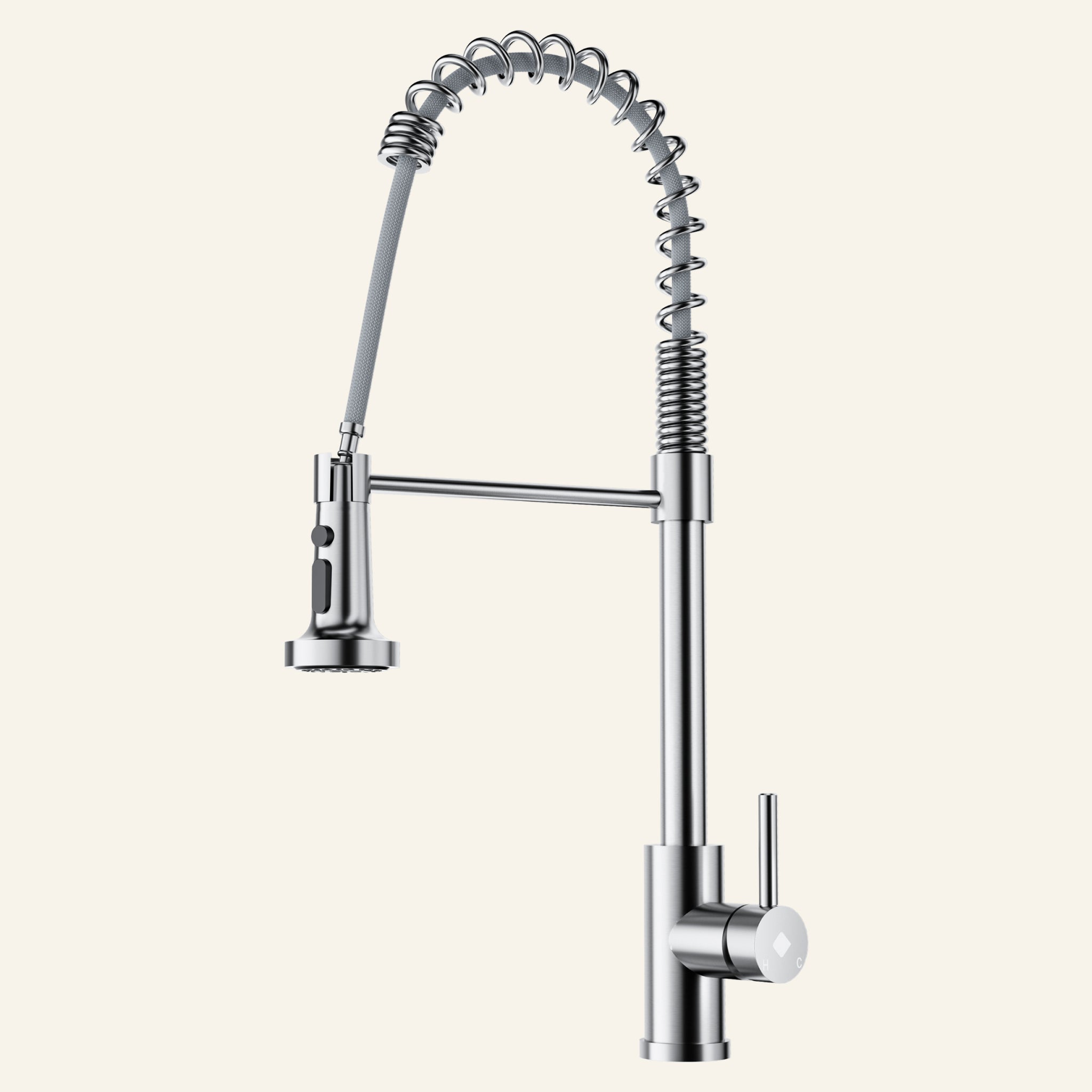 Gadgets One-handle Stainless High Arc Pull Down Sprayer Kitchen Faucet